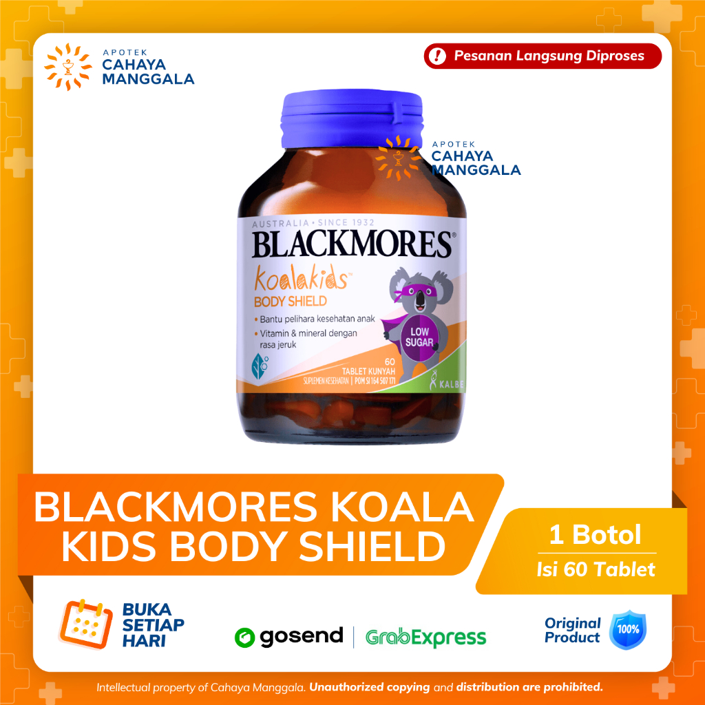 Jual BLACKMORES KOALA KIDS BODY SHIELD BOTOL 60 TABLET | Shopee Indonesia