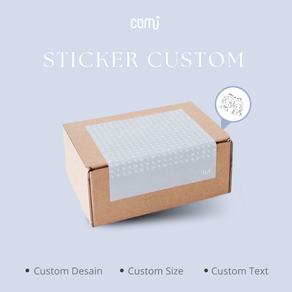 Jual (Custom Size) Sticker Segel - Sticker Box- Sticker Kemasan ...