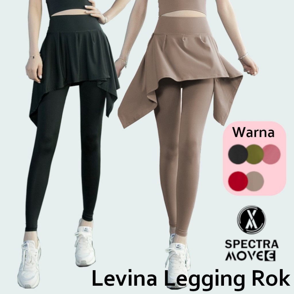 Jual Legging Rok M-2XL LEVINA skirt pant celana rok legging olahraga ...