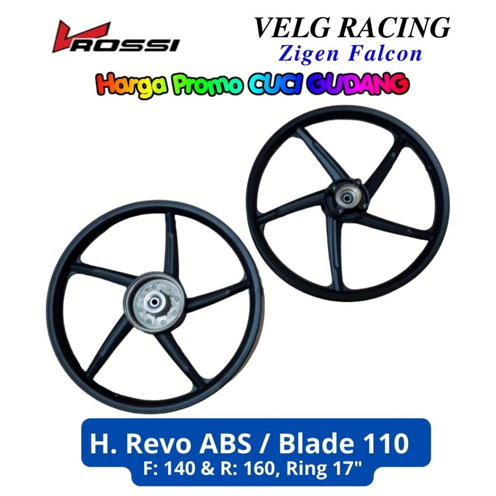 Jual Velg Racing Standar Honda REVO ABS / Blade 110 Karisma ROSSI Zigen ...