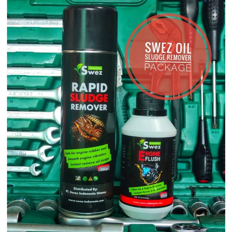 Jual Paket Sludge Remover & Engine Flush Mobil - Swez Rapid Sludge ...