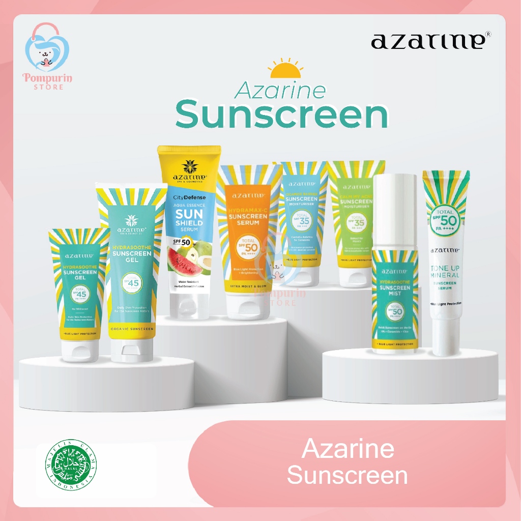 Jual Azarine Hydrasoothe Sunscreen Mist / HydraMax-C Sunscreen Serum ...