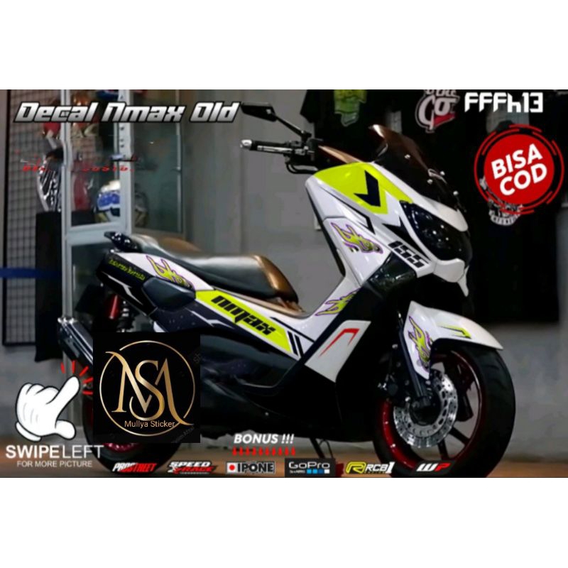 Jual stiker decal nmax old full body variasi motif api terbaru | Shopee ...