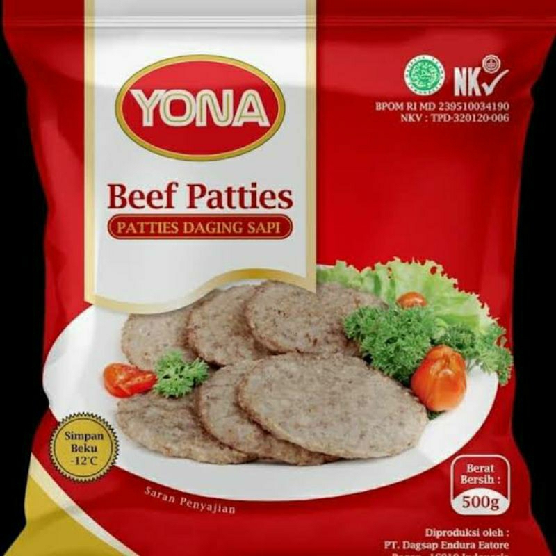 Jual YONA BEEF PATTIES 500gr | Shopee Indonesia