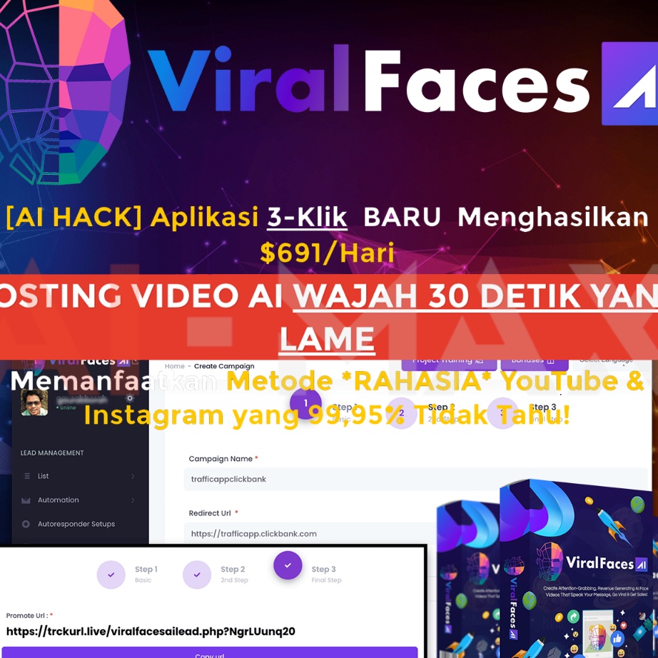 Jual Eksplosif LIFETIME Viral Faces AI Pro Edition Unlimited AI Face Video Creator AIMAX ...