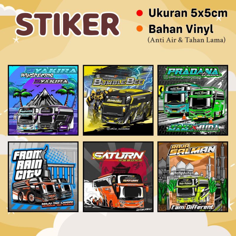 Jual STIKER BUS ORIGINAL (F) | Shopee Indonesia