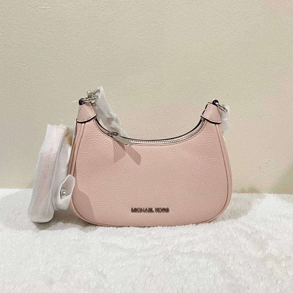 Jual Michael kors cora mini zip pouch powderblush | Shopee Indonesia