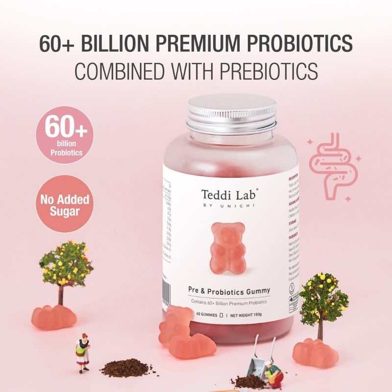 Jual Unichi Pre & Probiotic 60 Billion - 60 Gummies Original Australia ...