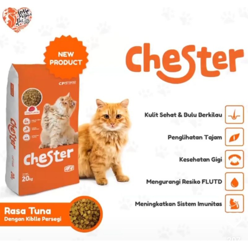 Jual Chester Cat Food All stage | Shopee Indonesia
