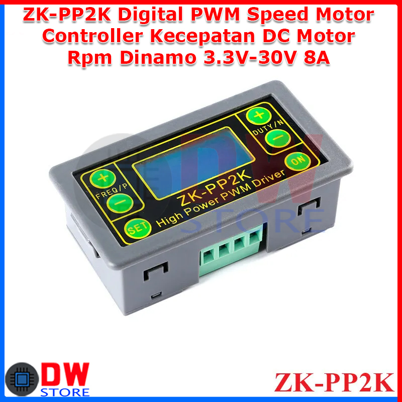 Jual ZK-PPK2 DIGITAL PWM 8A 3.3V-30V DC MOTOR DINAMO SPEED CONTROLLER ...