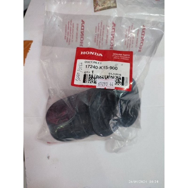 Jual Duct Inlet 17240-K15-900 Karet Selang Hawa Filter Udara Bagian ...