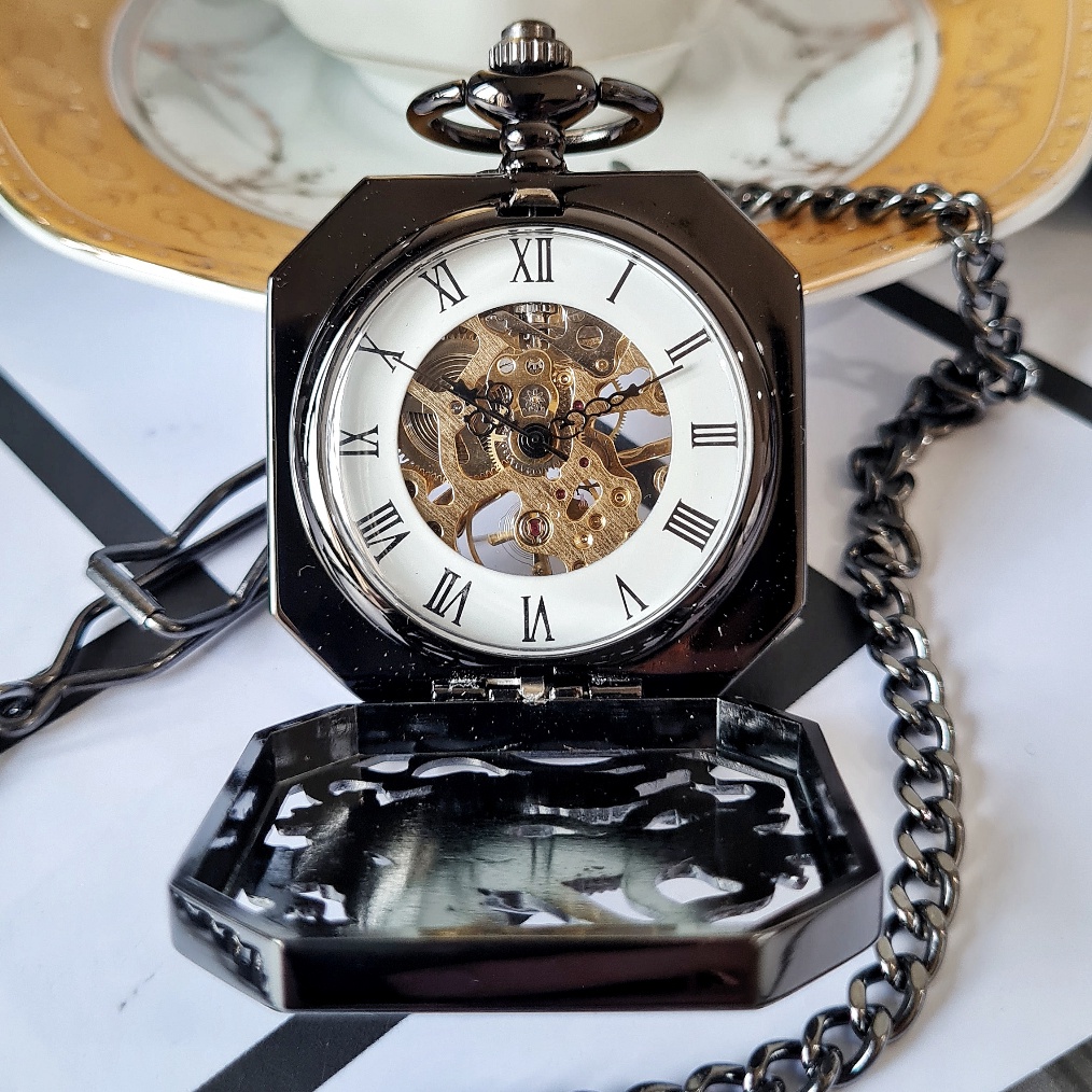 Jual POCKET WATCH Emperor Jam Saku Kantong Half Hunter Automatic ...