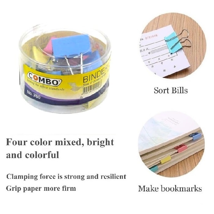 Jual (1 DRUM) Binder Klip Besar / Binder Clip Warna / Klip Kecil Besar ...