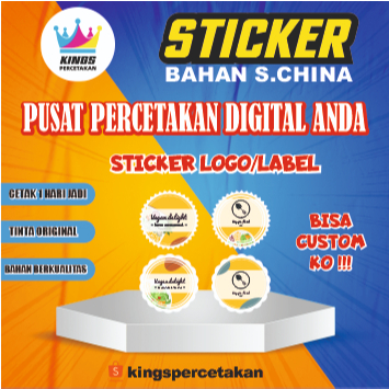 Jual Cetak Sticker Logo/label murah bisa custom desain dan size ...