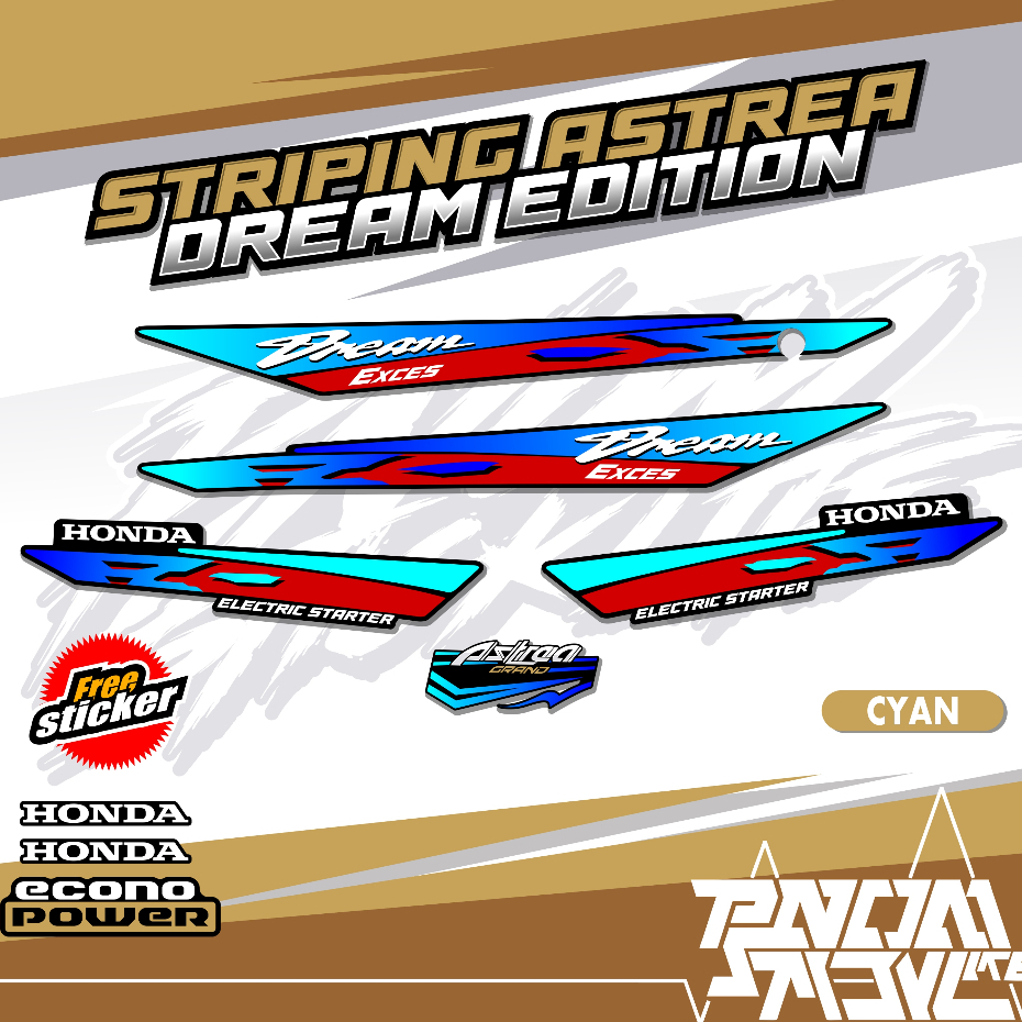 Jual Striping Astrea Grand Dream Stiker Astrea Grand Dream-EX Sticker ...