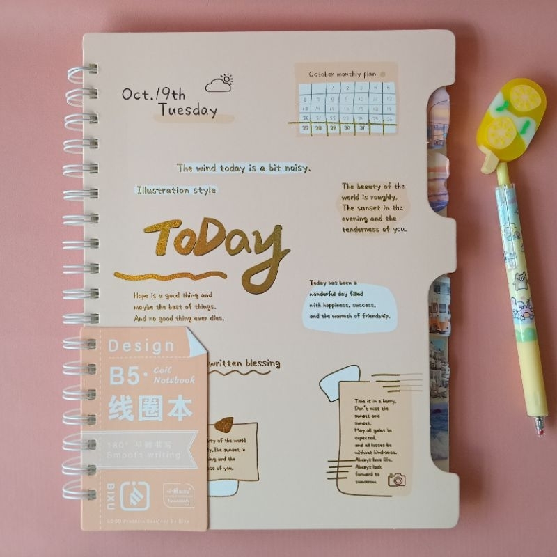 Jual (B5) Notebook Note book Notes Buku Catatan Agenda Hard Cover ...