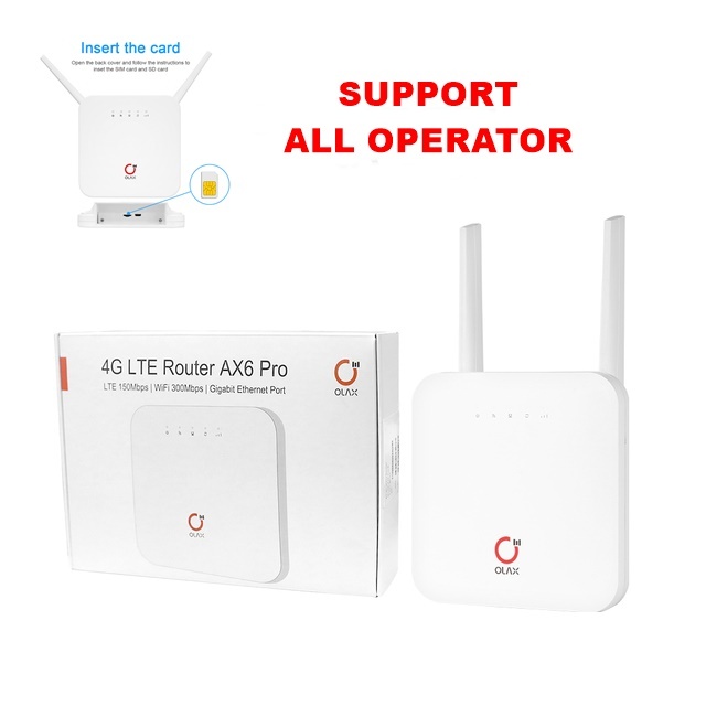 Jual OLAX AX6 PRO Router WiFi Mini 4G, Router Nirkabel CPE Mini 4G 4000Mah TTL/ IMEI 4G CPE ...