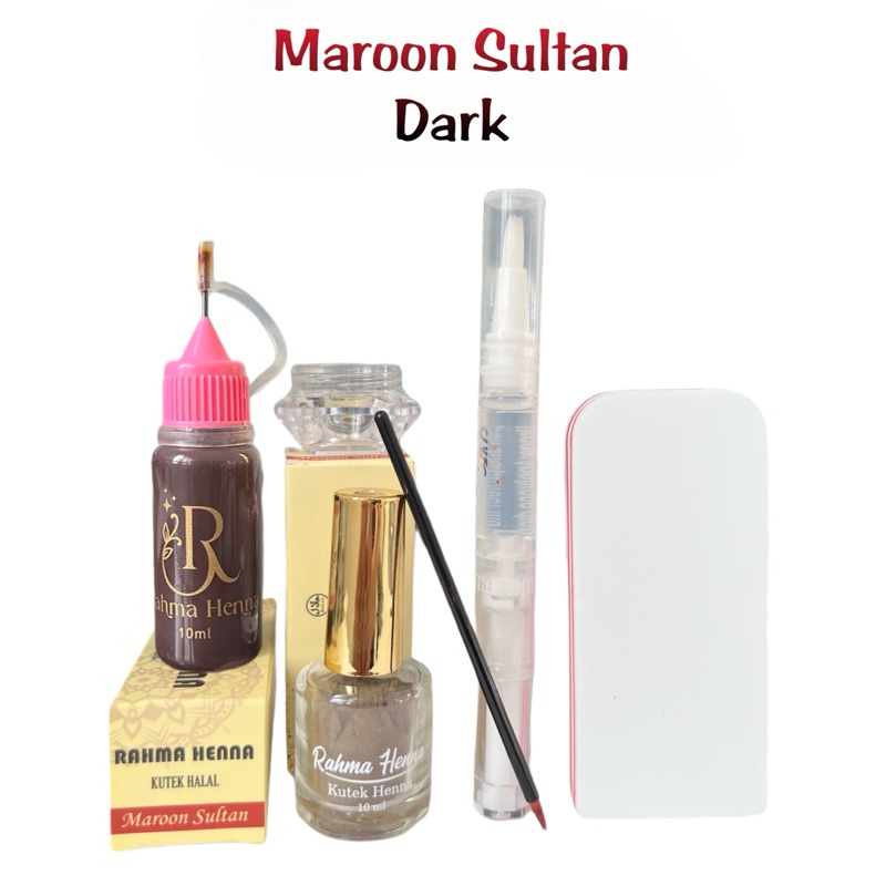 Jual Rahma Henna Glow Series / Maroon Sultan / red glow / glow series ...