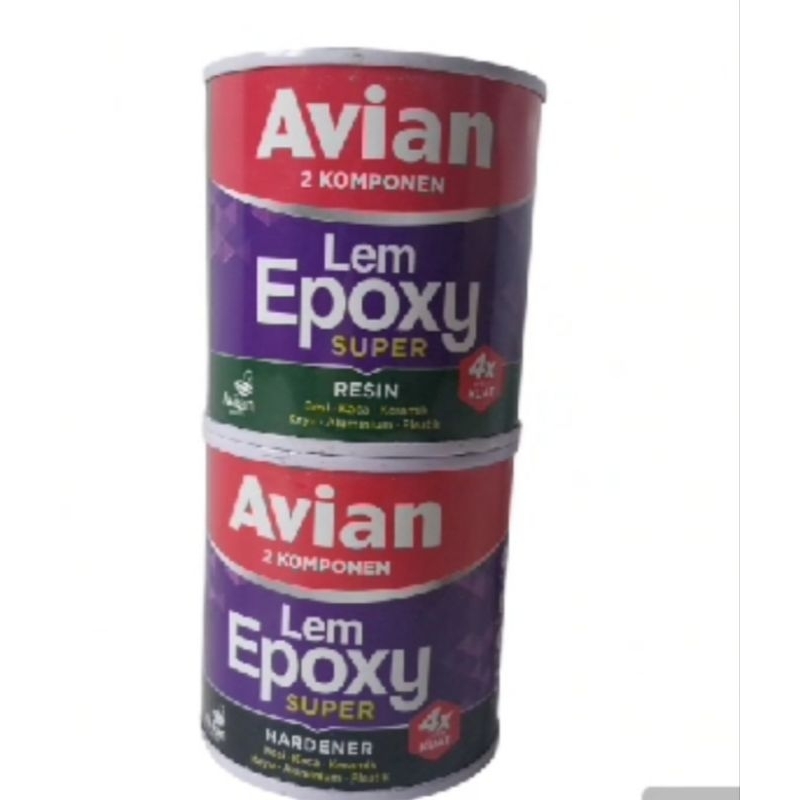 Jual Lem epoxy avian 2 komponen ,avian lem epoxy hardener+resin kaleng ...