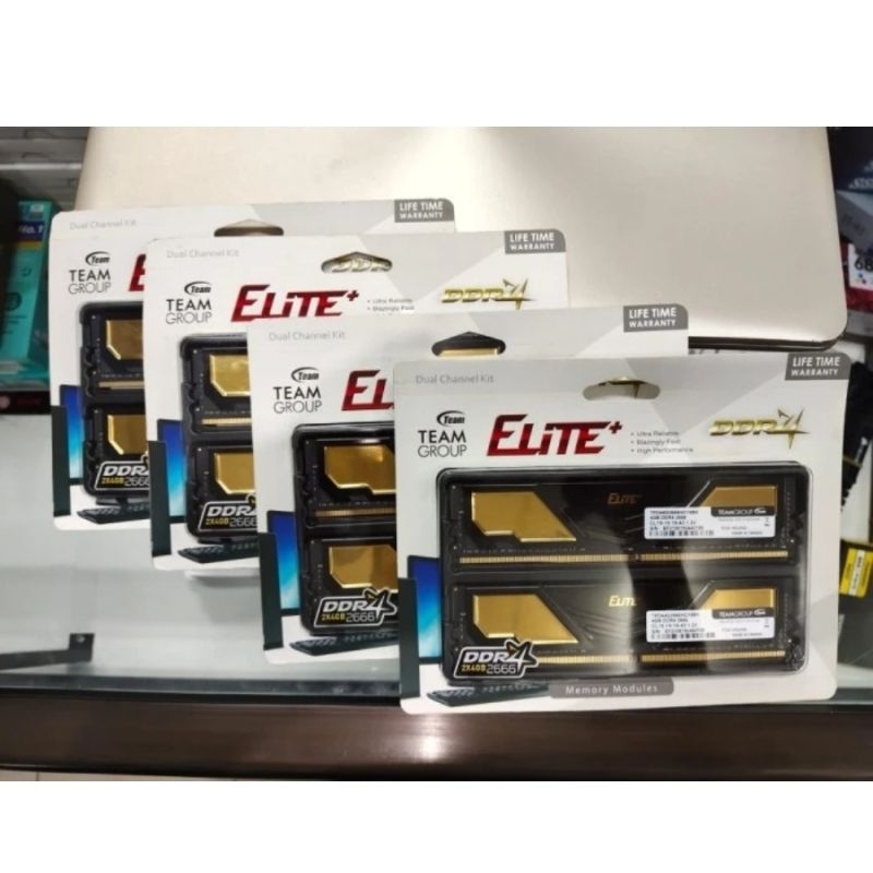 Jual RAM DDR4 TEAM ELITE PLUS 8GB ( 4GBX2 ) PC 19200 = 2400MHZ DUAL ...
