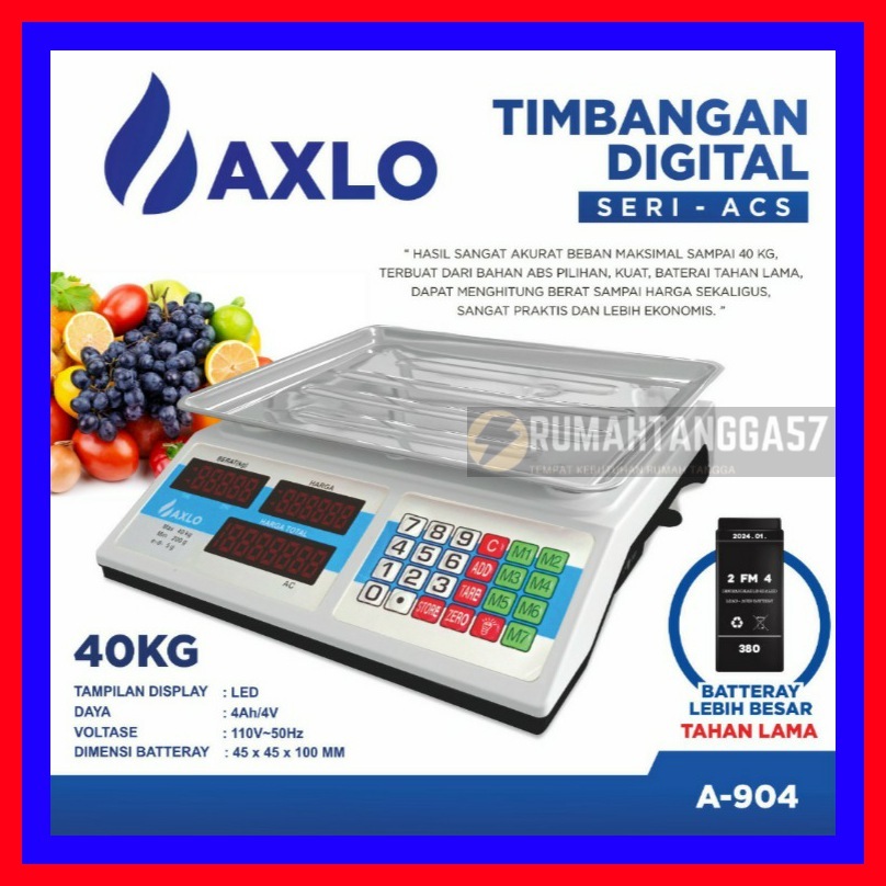 Jual TIMBANGAN A-904 / TIMBANGAN DIGITAL AXLO A-904 / TIMBANGAN BUAH ...