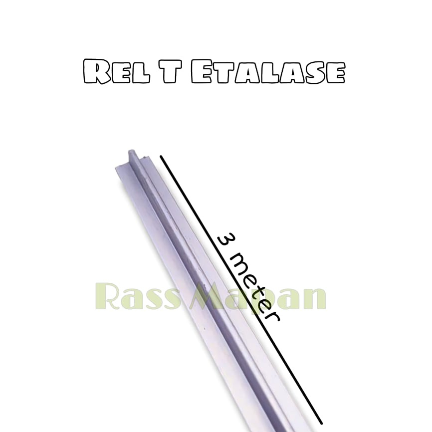 Jual 3 BATANG Rel T untuk Lemari Etalase UK 3 Meter | Shopee Indonesia