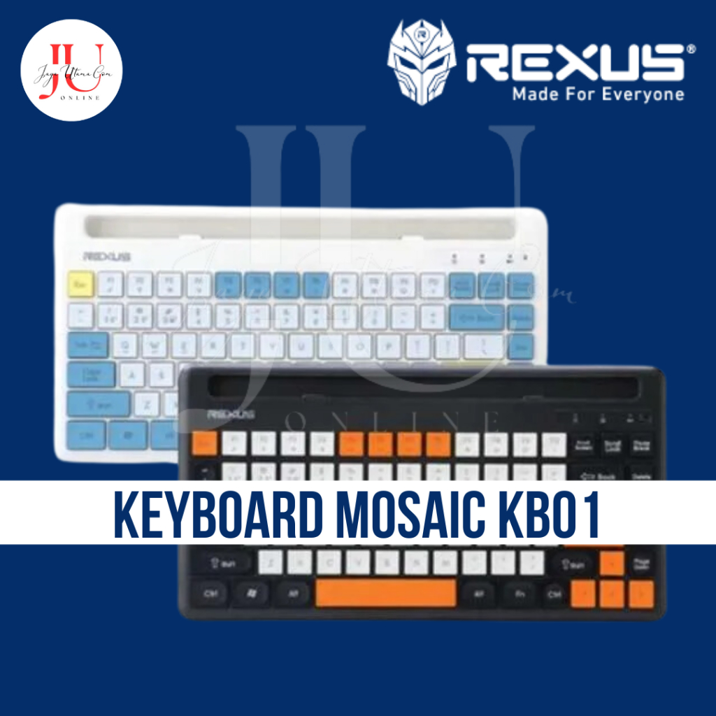 Jual Rexus Keyboard Dual Connection Mosaic KB01 | Shopee Indonesia