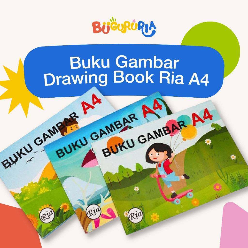 Jual Bu Guru Ria - Buku Gambar Drawing Book Ria A4 | Shopee Indonesia
