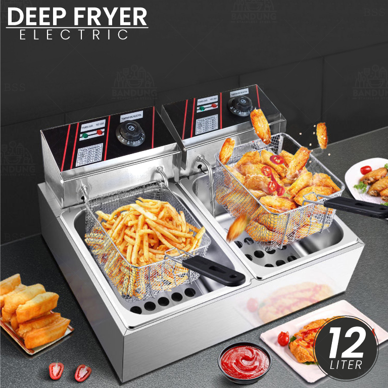 Jual Deep Fryer Electric Double/ Penggorengan Listrik DuaTable ...