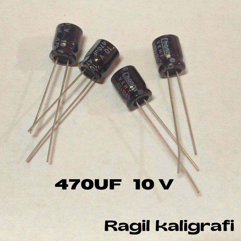 Jual Elco 470uf 10v capasitor 470 uf 10 volt | Shopee Indonesia
