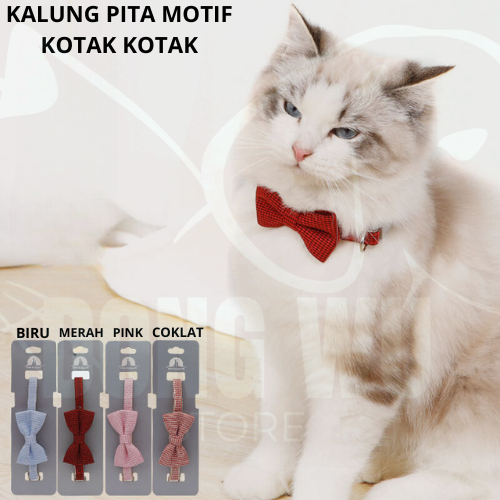 Jual DASI MODEL PITA Motif Kotak accessories hewan anjing kucing ...