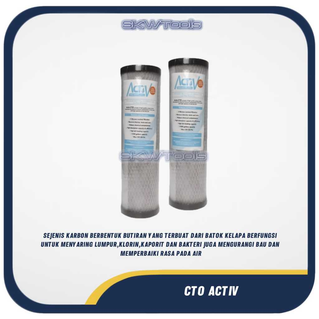 Jual Filter Air Saringan Air 10" Cto Activ Filter Air Cto Carbon Block ...