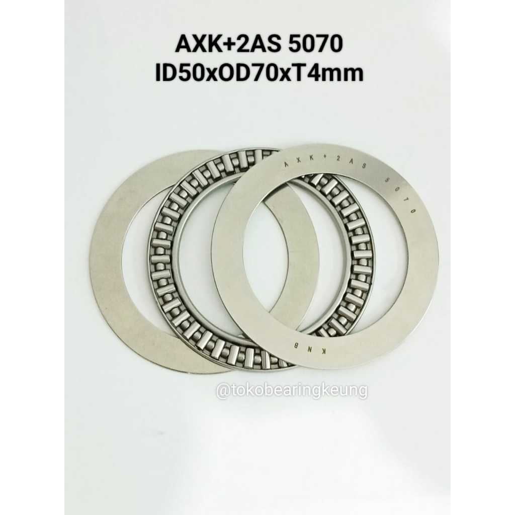Jual KNB Thrust Bearing AXK+2AS 5070 isi kemasan 1 set 3pcs | Shopee ...
