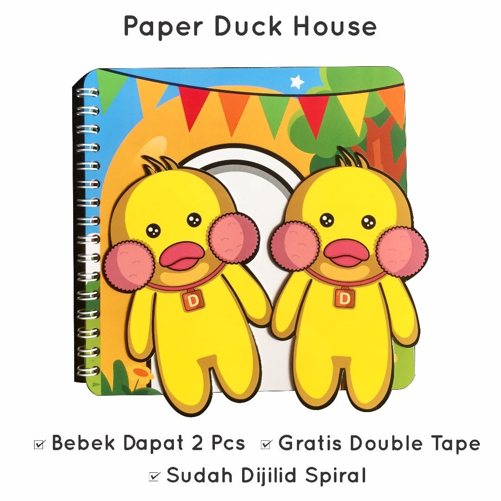 Jual Paper Duck House Mainan Anak Edukatif Rumah Bebek Kertas ART R5A9 ...