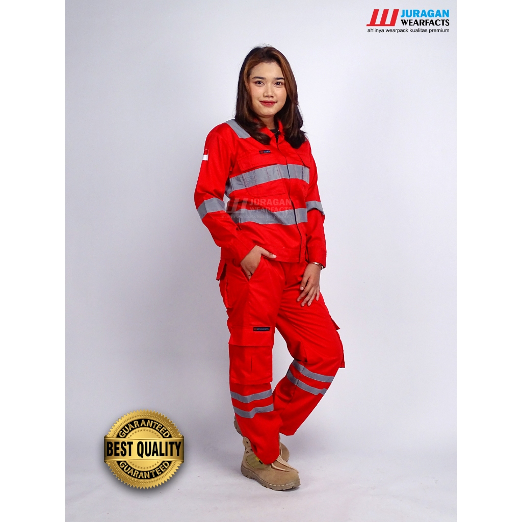 Jual Juragan Wearfacts - Wearpack Safety Setelan Warna Merah | Shopee ...