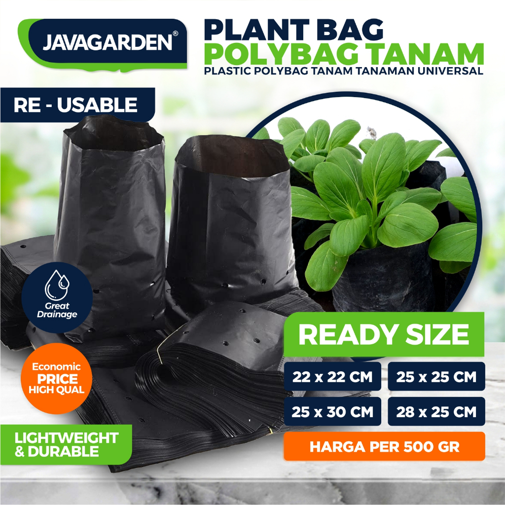 Jual JAVAGARDEN - Plastik Polibek Polybag Tanaman Bunga dan Sayuran ...