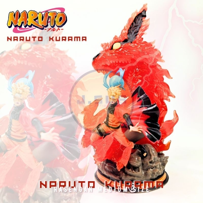 Jual Action Figure Naruto Kurama Statue Naruto Hokage Medium Size ...