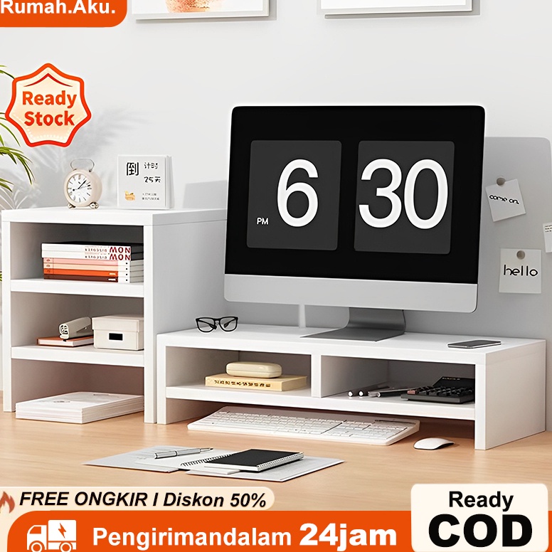 Jual Rekomendasi Stand Monitor Rak Monitor Desktop Dudukan Komputer ...