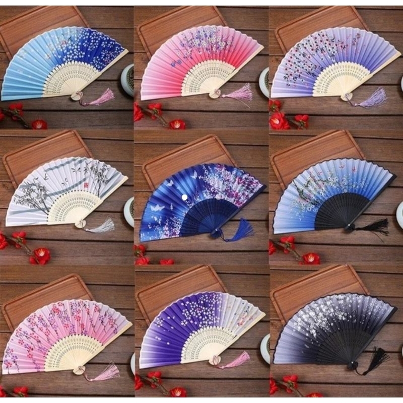 Jual kipas lipat tangan jepang souvenir kipas jepang merchandise kipas ...