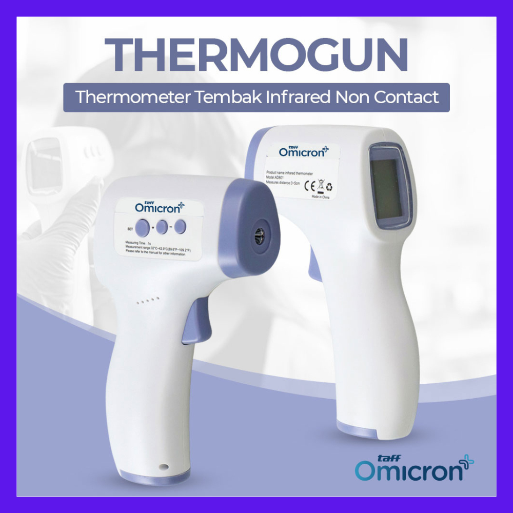 Jual Thermometer Digital Termometer Non Kontak Infrared Tembak Thermogun Thermo gun infrared ...