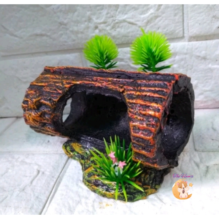 Jual (The Ham's) Hiasan kayu berlubang, Dekorasi aquarium kayu tempat ...