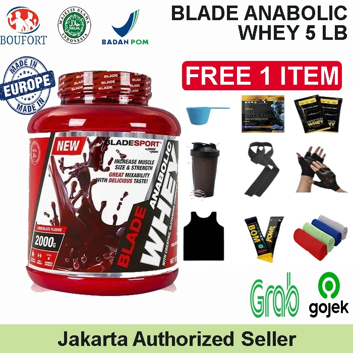 Jual BLADE ANABOLIC WHEY 5 LB LBS Whey Protein Concentrate Isolate Made ...