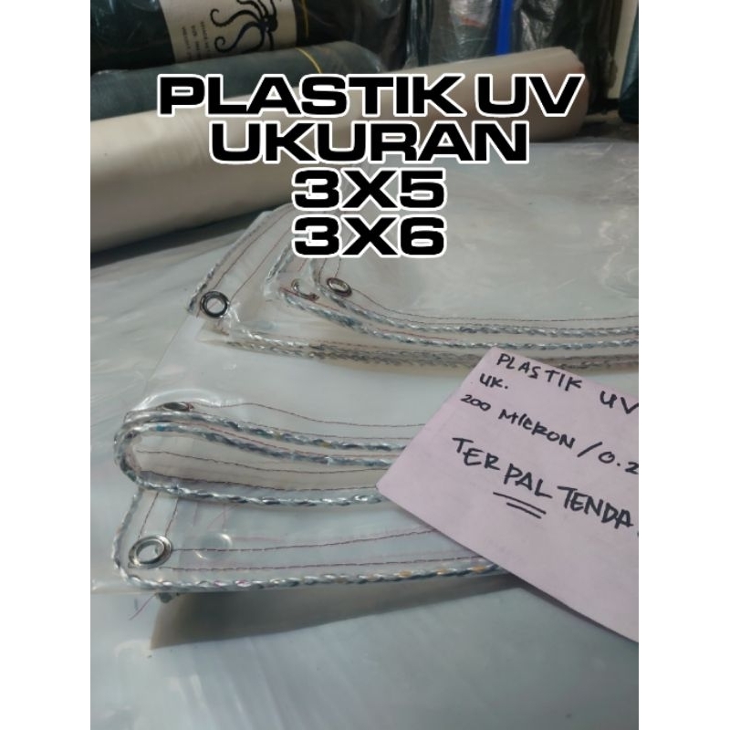 Jual Plastik uv 200micron / 0, 20mm Ready ukuran 2x3 3x3 3x4 3x5 dan ...