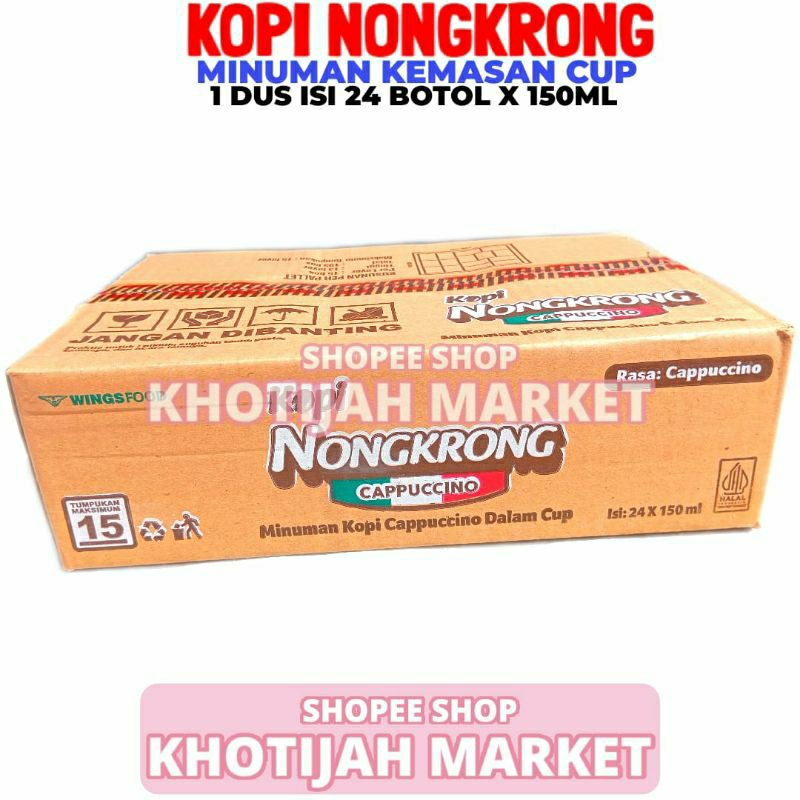 Jual Kopi Nongkrong 1 Dus Isi 24 Cup 150ML | Shopee Indonesia