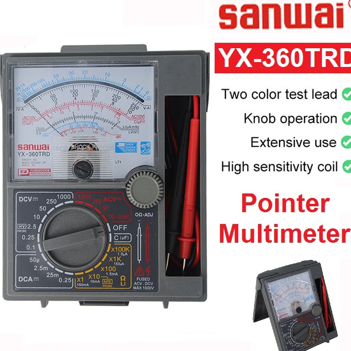 Jual Laku Keras SANWAI YX36TRD Multimeter Multitester Analog Meter Fuse ...