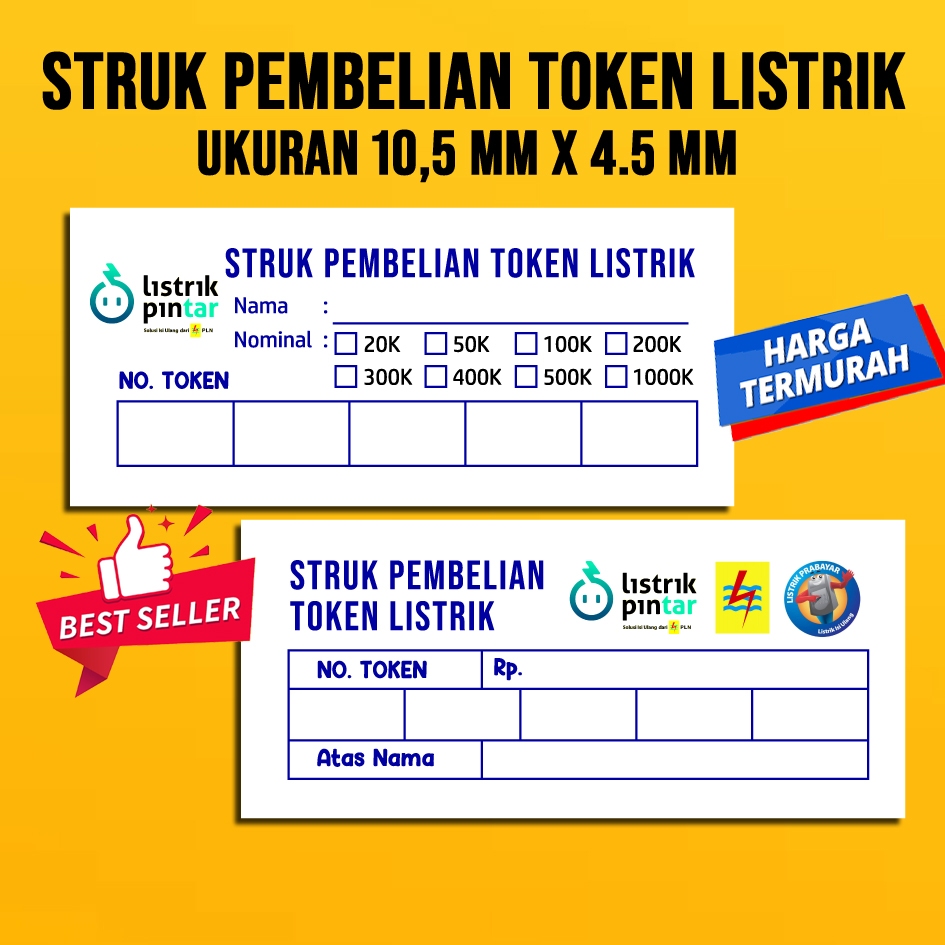 Jual Buku Nota Penjualan Token Listrik | Shopee Indonesia