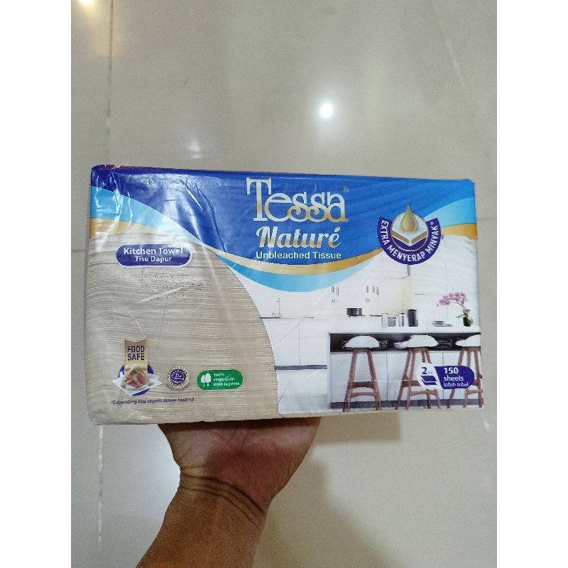 Jual Tissu Tessa Nature Kitchen Towel (150 Sheet 2 Ply) | Shopee Indonesia