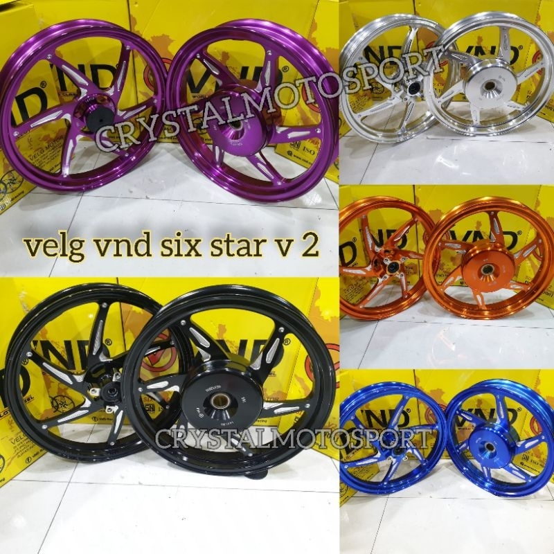 Jual Velg VND Six Star V2 vario 125/ Vario 150/ Vario 160 CBS vnd velg ...