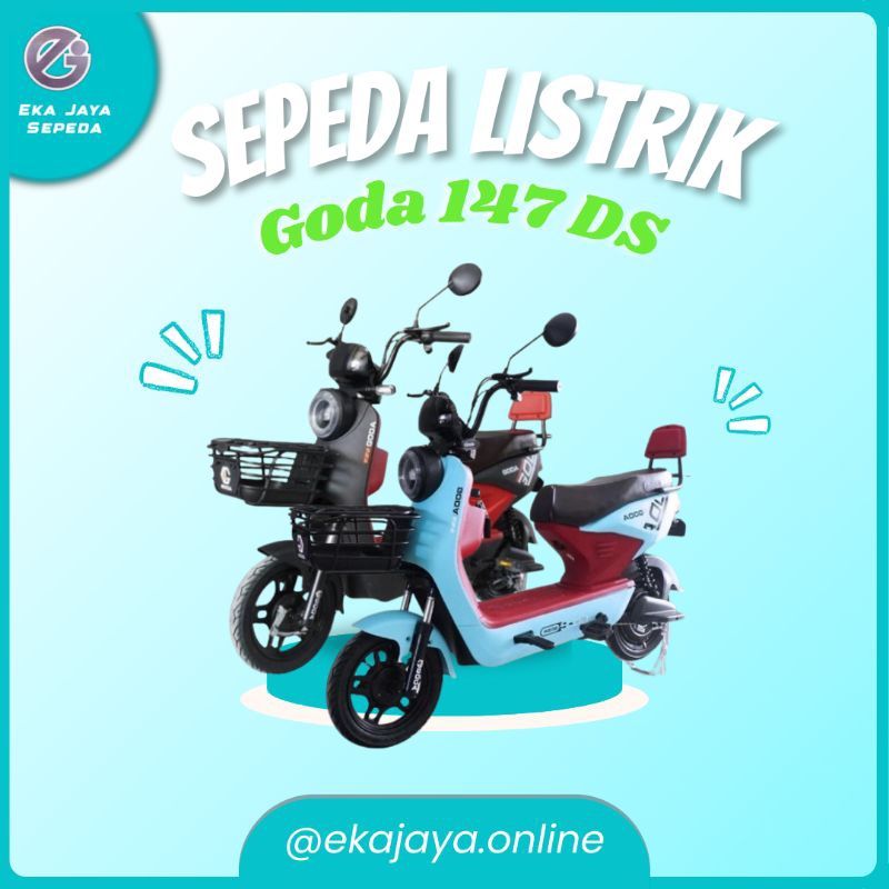 Jual Sepeda Listrik / E-Bike Goda 147DS New Golden Tiger | Shopee Indonesia