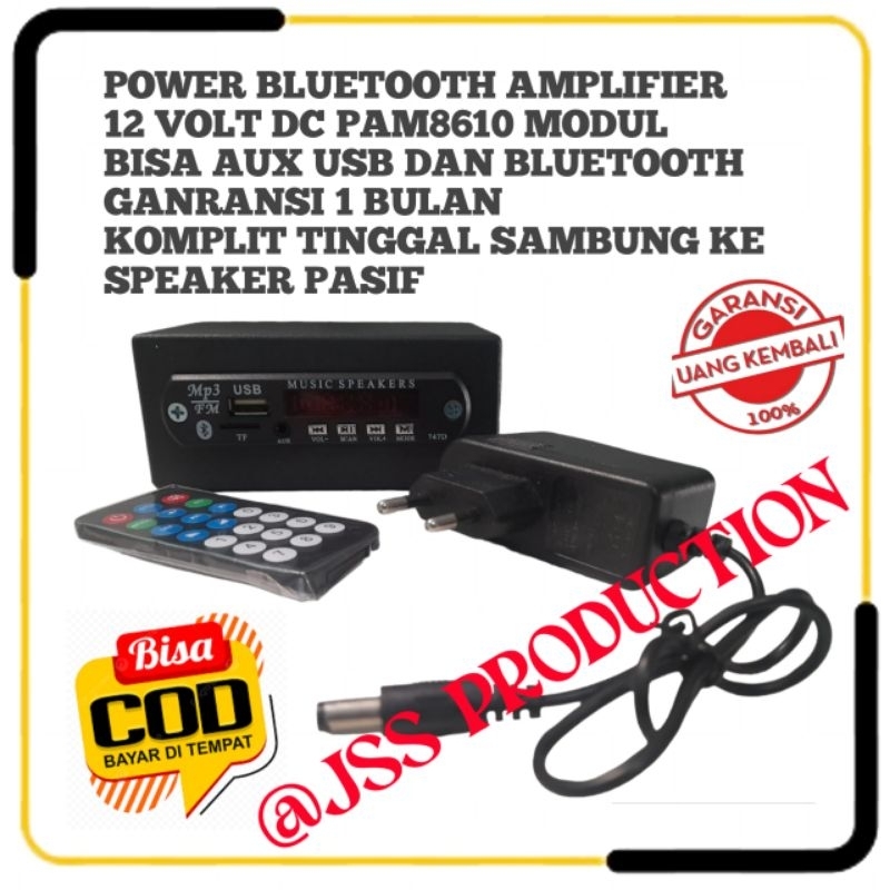 Jual Power Ampli bluetooth 12 volt Pam 8610 (BISA PAKAI AKI 12 VOLT ...
